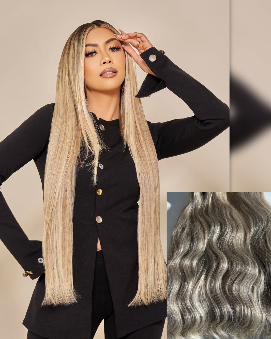 Rome Wavy Bundle - 100% Raw Pre-Colored Hair Extensions | HAU PRO
