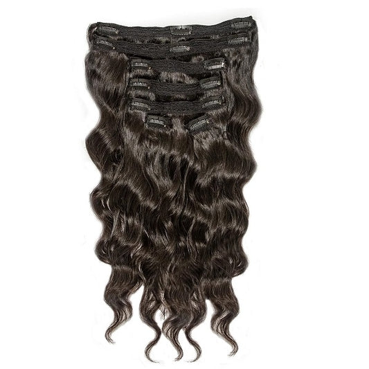 Indian Wavy Clip-In Hair Extensions | 100% Human Hair Extensions